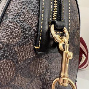 Coach | Bags | Coach Ce592 Rowan Satchel Crossbody Signature Canvas ...
